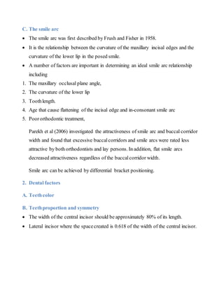 Smile analysis for orthodontists by Almuzian | DOCX