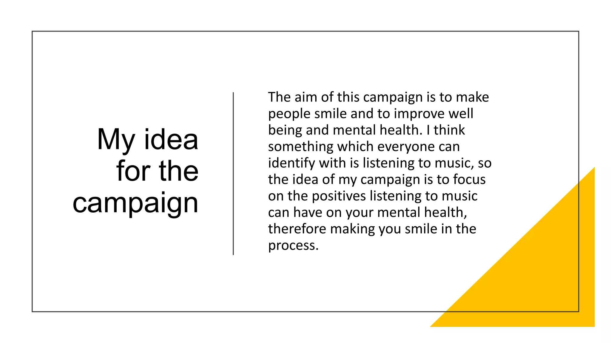 Smile Campaign Rationale | PPTX