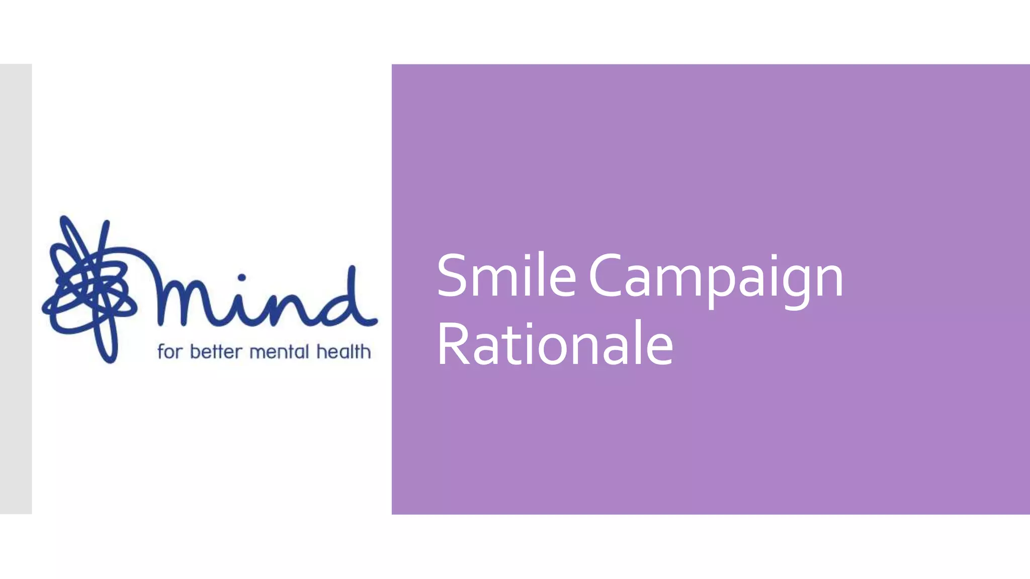 Smile Campaign Rationale | PPT