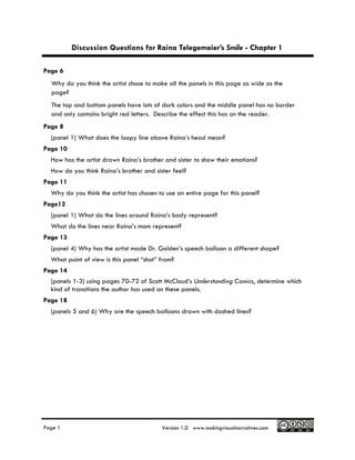 Smile Discussion Questions - Chapter 1 | PDF
