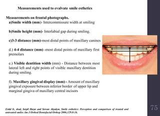 Smile esthetics in orthodontics | PPTX