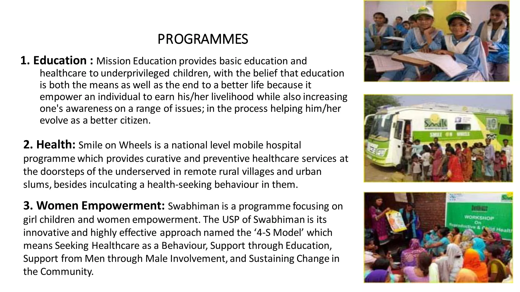 Presentation on NGO - Smile foundation | PDF