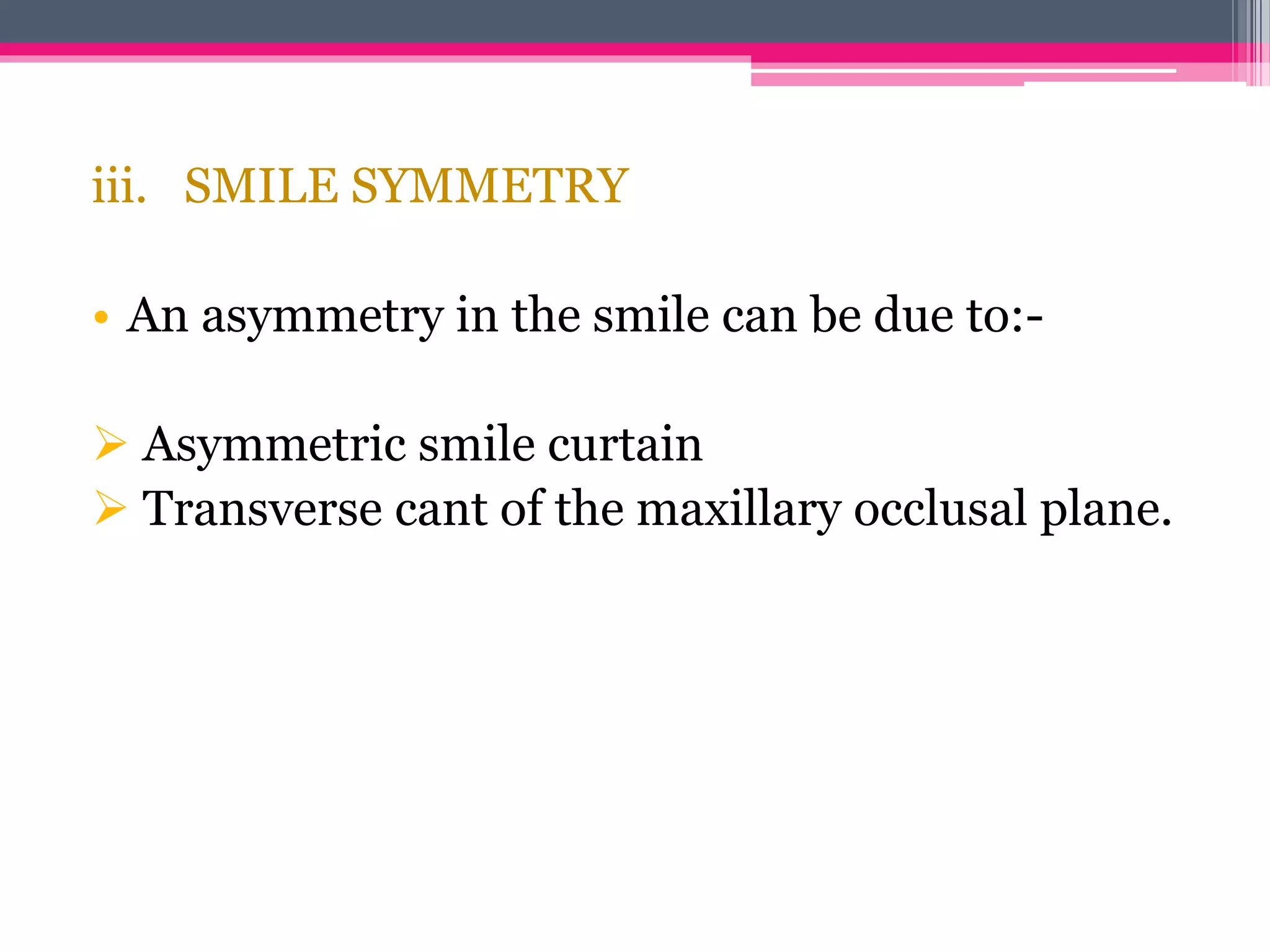 Smile in orthodontics | PPTX