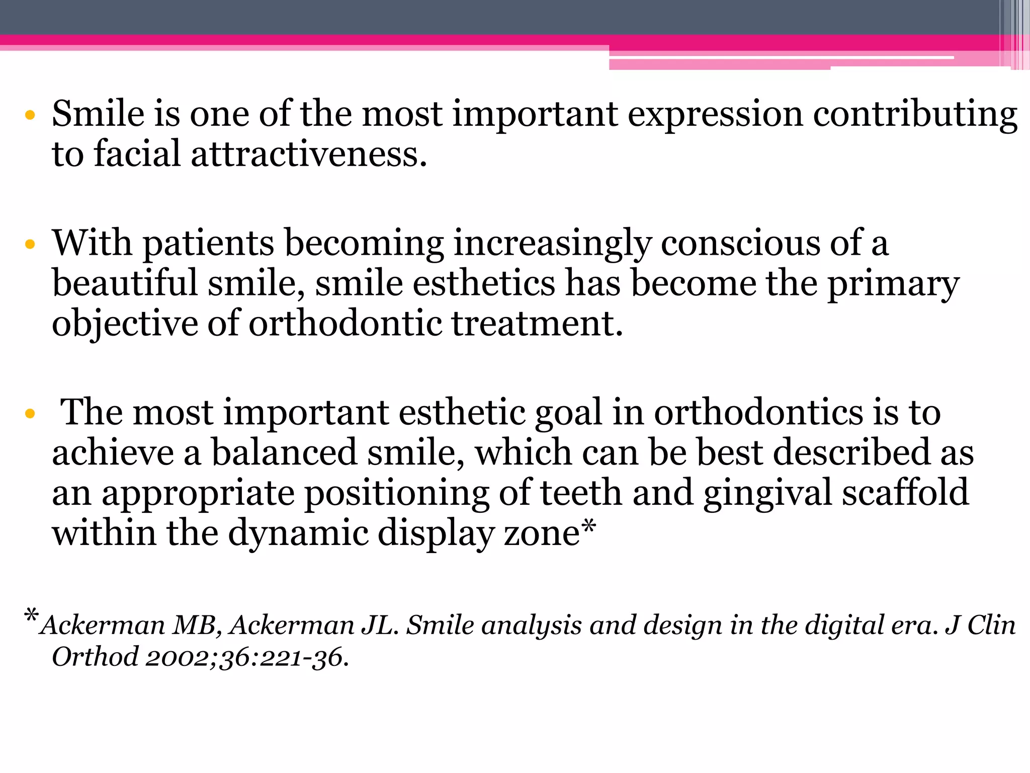 Smile in orthodontics | PPTX