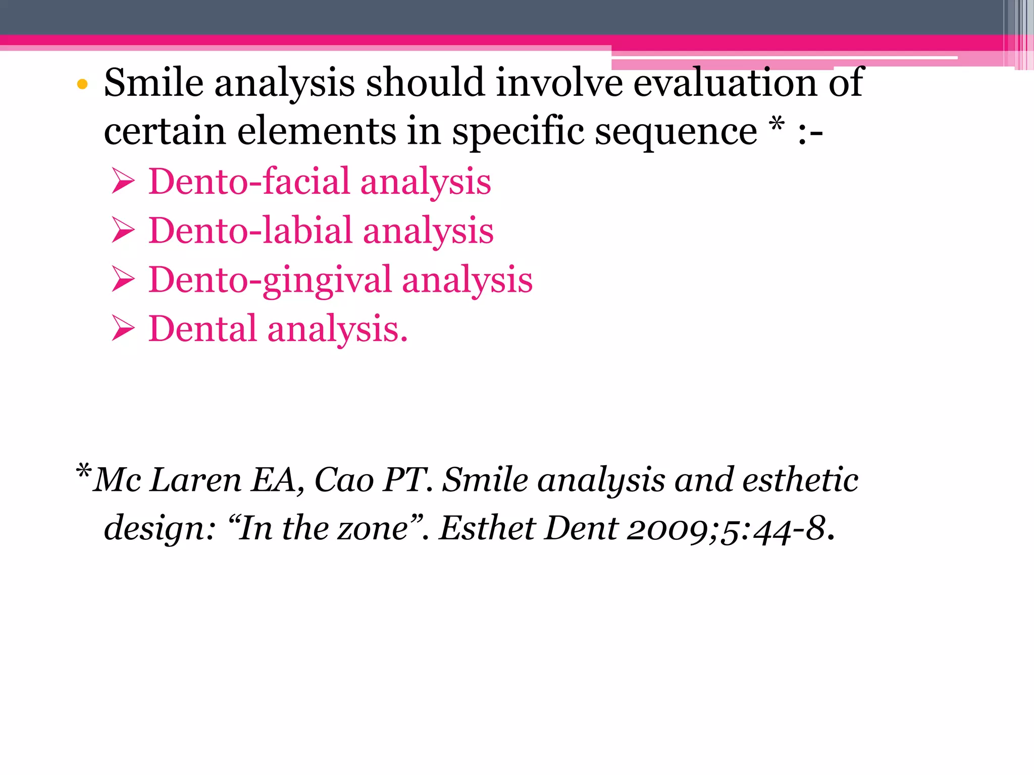 Smile in orthodontics | PPTX