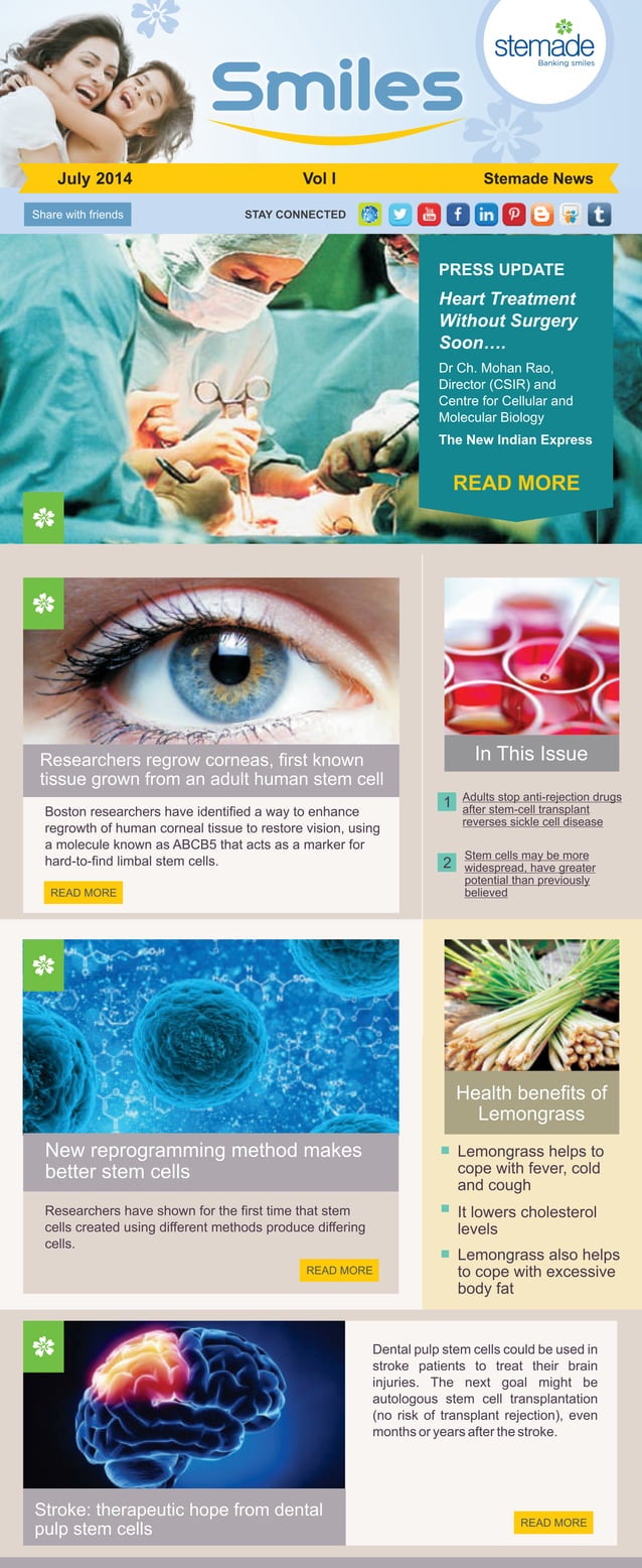 Smiles Newsletter July 2014 Vol I | PDF