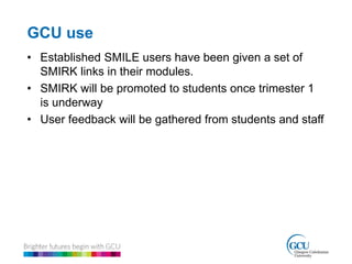 SMIRK presentation from ECIL2014 | PPTX