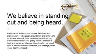 Post-it notes: The banner that makes you like banners | PPT