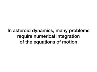A machine learning approach in the dynamics of asteroids | PDF