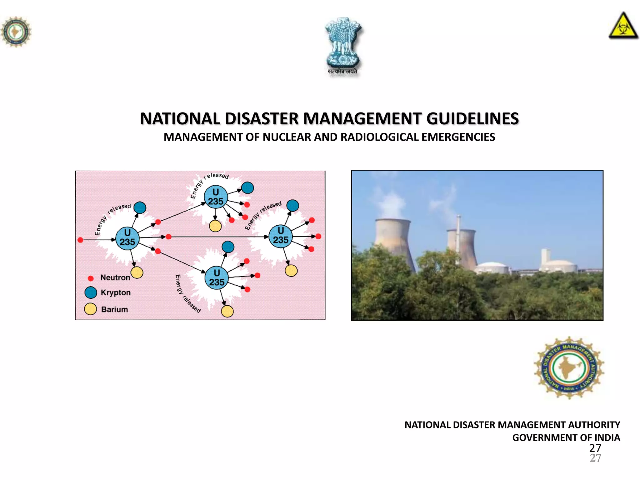 "India's National Disaster Management Authority's (NDMA) initiatives on safety and preparedness ...