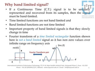 Sampling Theorem and Band Limited Signals | PPTX
