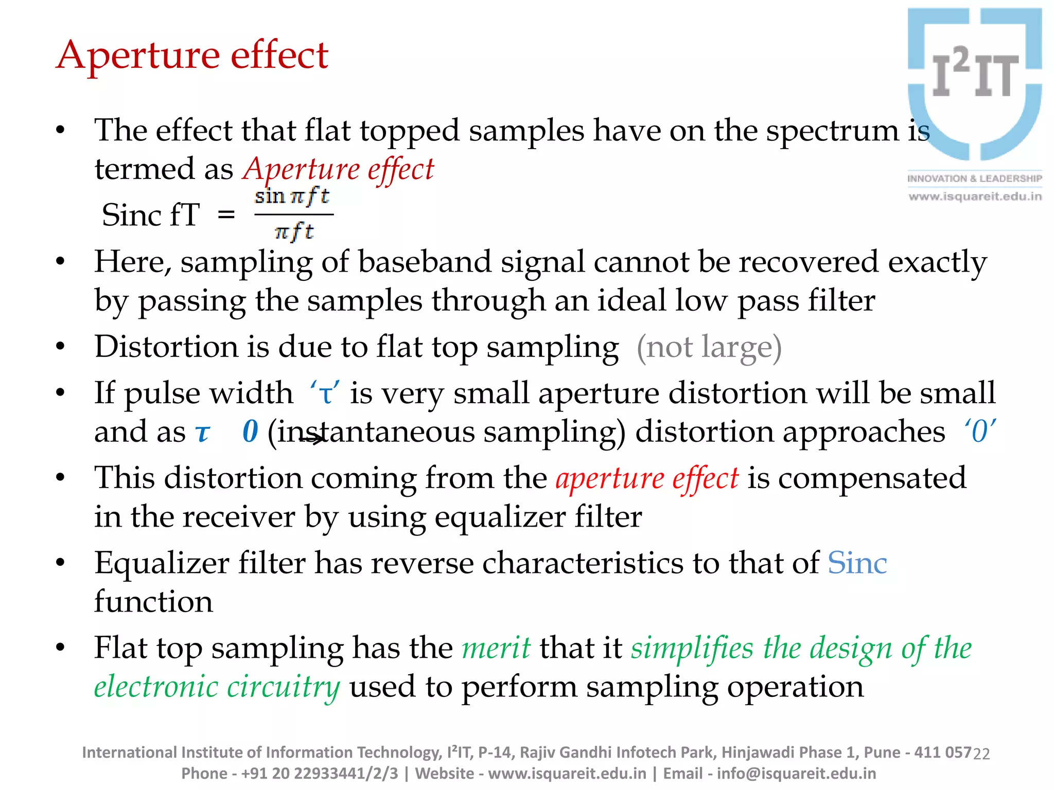 Types of Sampling in Analog Communication | PPTX