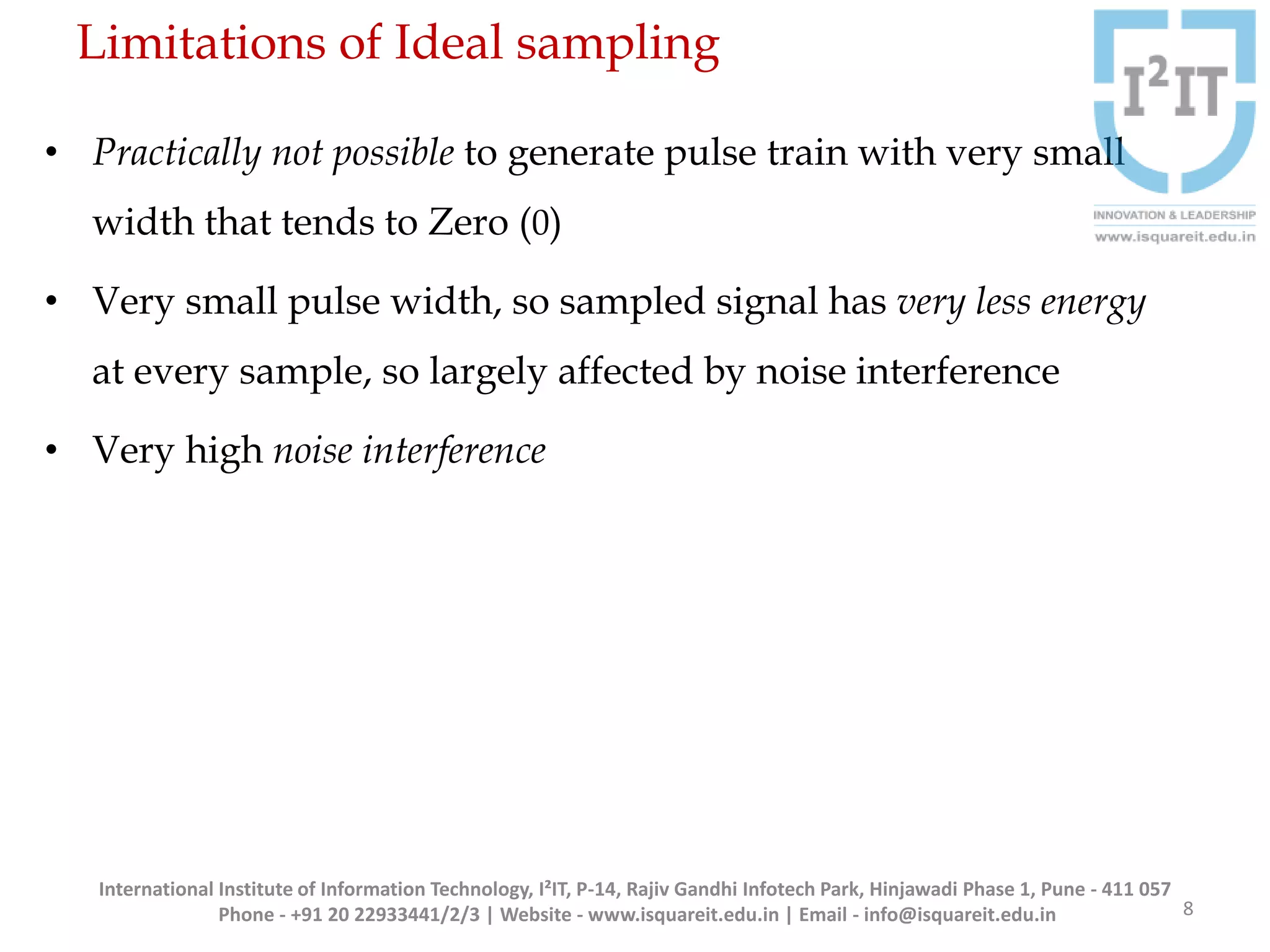 Types of Sampling in Analog Communication | PPTX