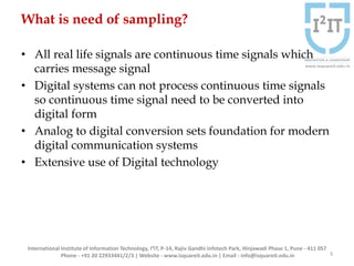 Types of Sampling in Analog Communication | PPTX