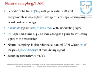 Types of Sampling in Analog Communication | PPTX