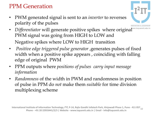Pulse Modulation - Classification & Case Study | PPT