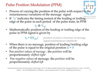 Pulse Modulation - Classification & Case Study | PPT