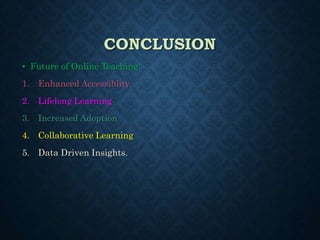 Concept of Management of Online Teaching | PPTX