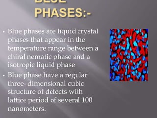 liquid crystals | PPTX
