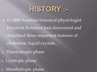 liquid crystals | PPTX