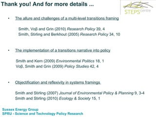 Governing low carbon transitions | PPT