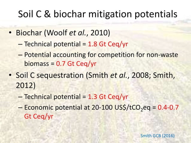 The role of soil organic carbon as a nature-based solution and global ...