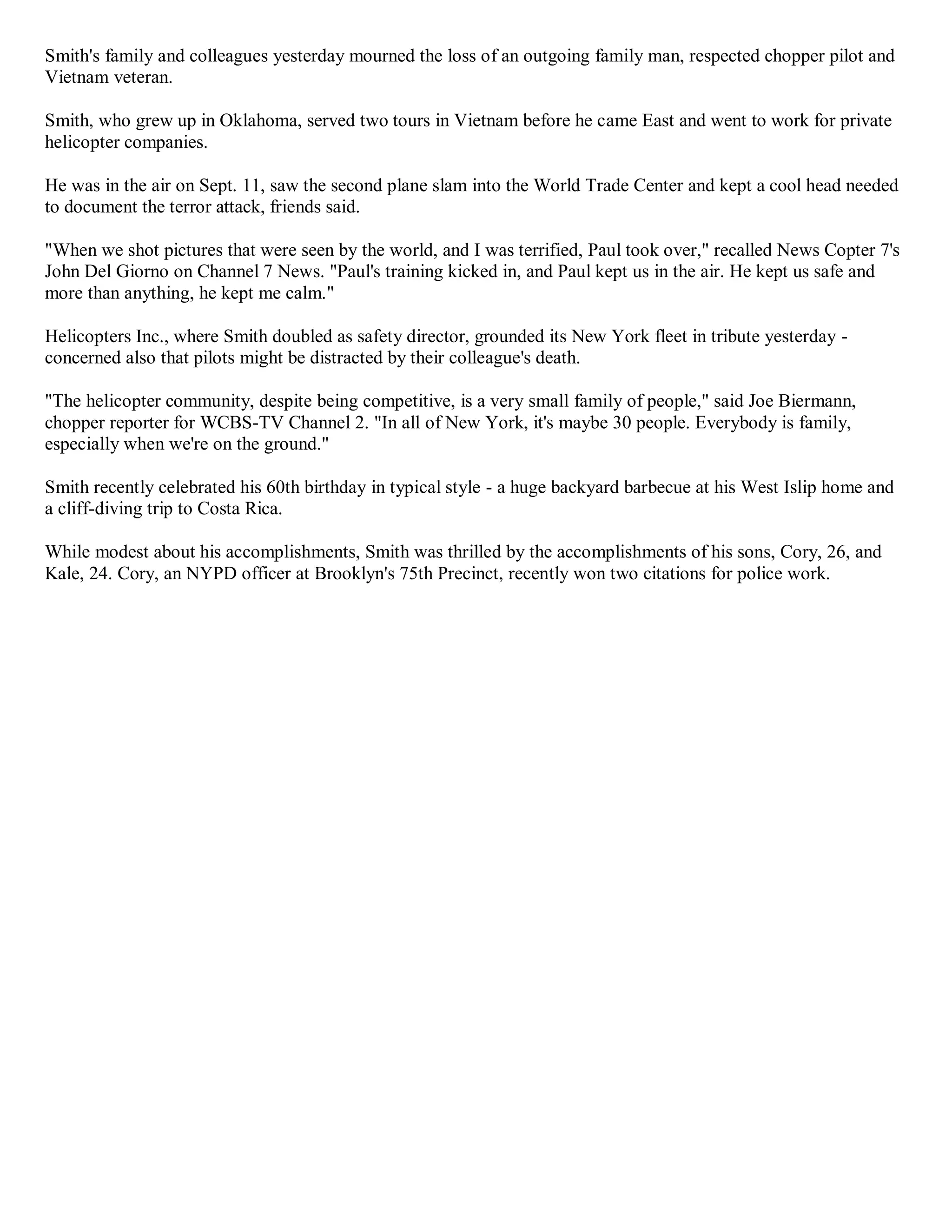 PAUL SMITH (ABC 911 News Reporter KILLED) | PDF