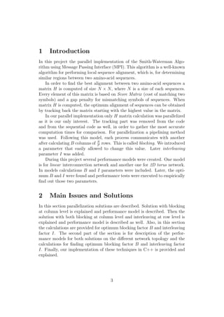 Smith waterman algorithm parallelization | PDF | Computer Software and Applications | Computing