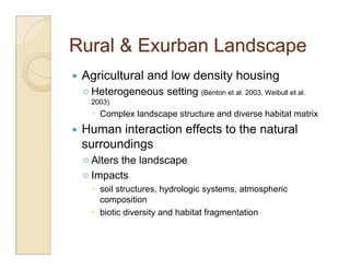 Multi-scale Effects of Land Use on Biotic Diversity in a Rural ...