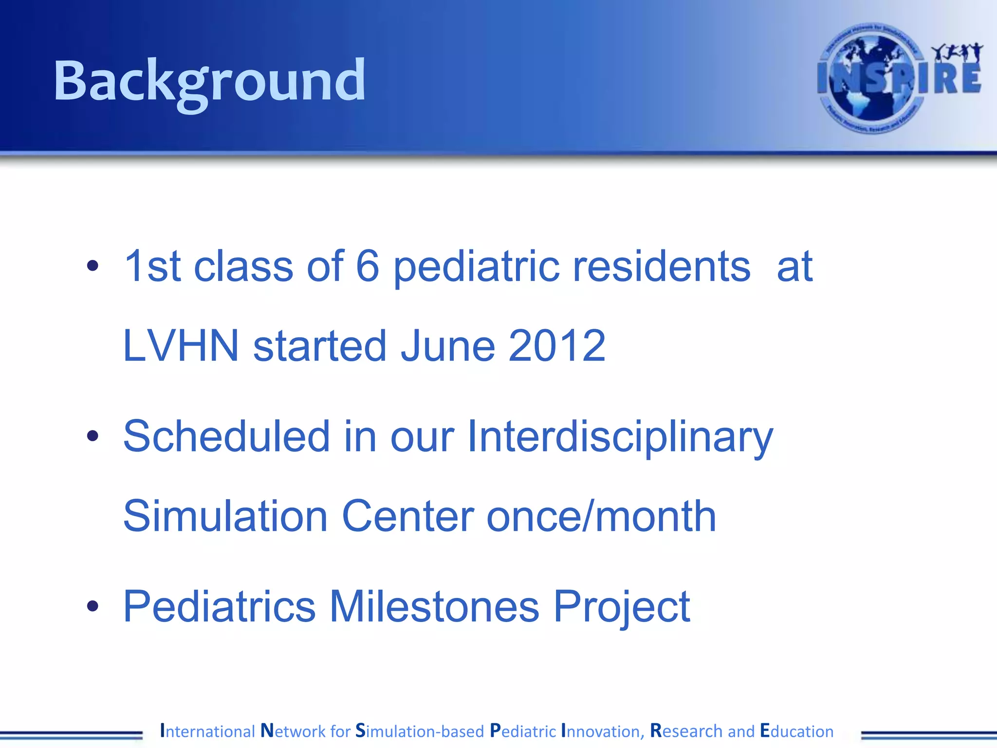 Pediatric Simulation and the Milestones | PPTX
