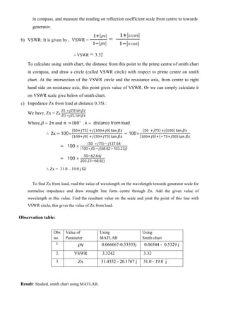matlab program for Smith chart | PDF