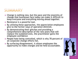 Managing Resistance in Organizational Change | PPTX
