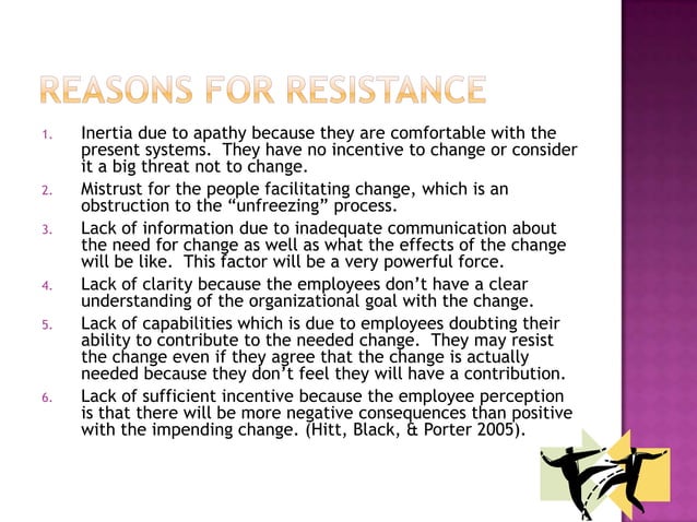 Managing Resistance in Organizational Change | PPTX