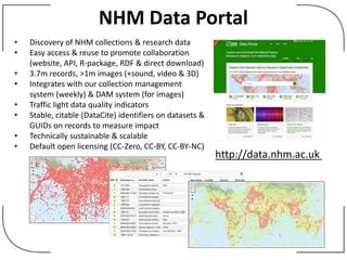 NHM Data Portal: first steps toward the Graph-of-Life | PPTX ...