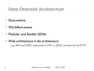 Smith, "Integrating Library Resource Management Systems into Campus Infrastructure for Research ...