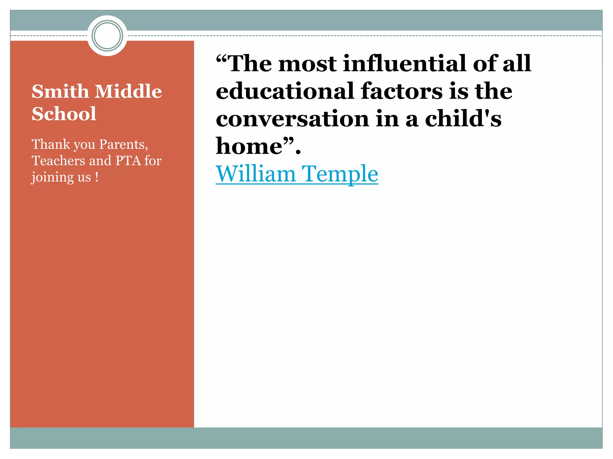 Smith middle school PTA Presentation | PPT
