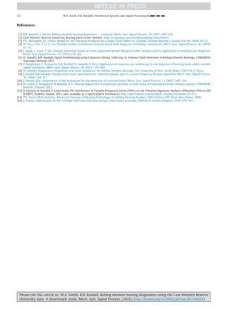 Smith randall 15-rolling-element-bearing-diagnostics-cwu | PDF