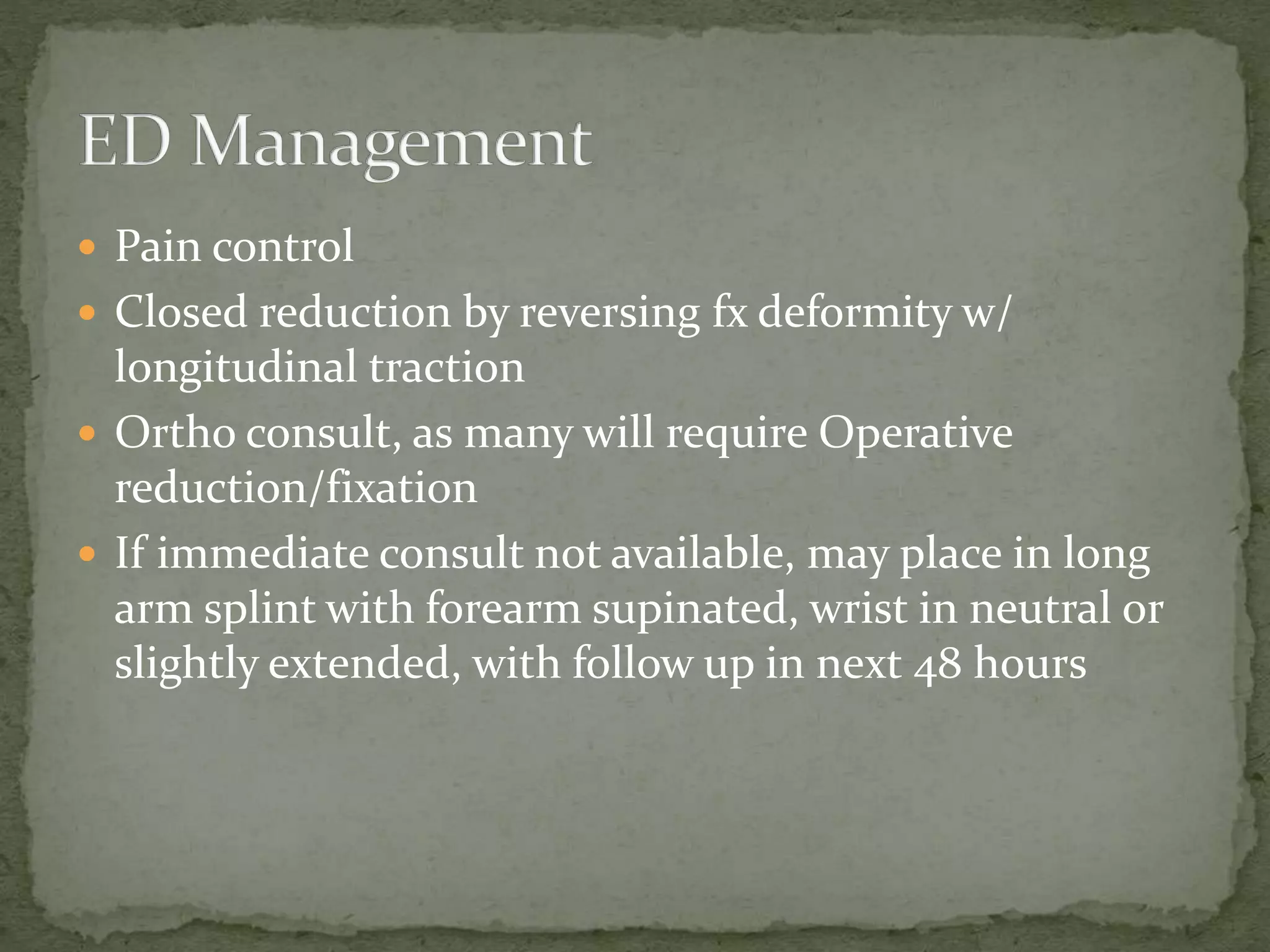 Smith’s fracture Power Point | PPTX