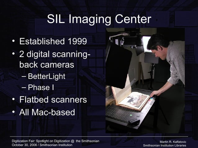 Smithsonian Institution Libraries Digital Library Program | PPT | Computing | Technology & Computing