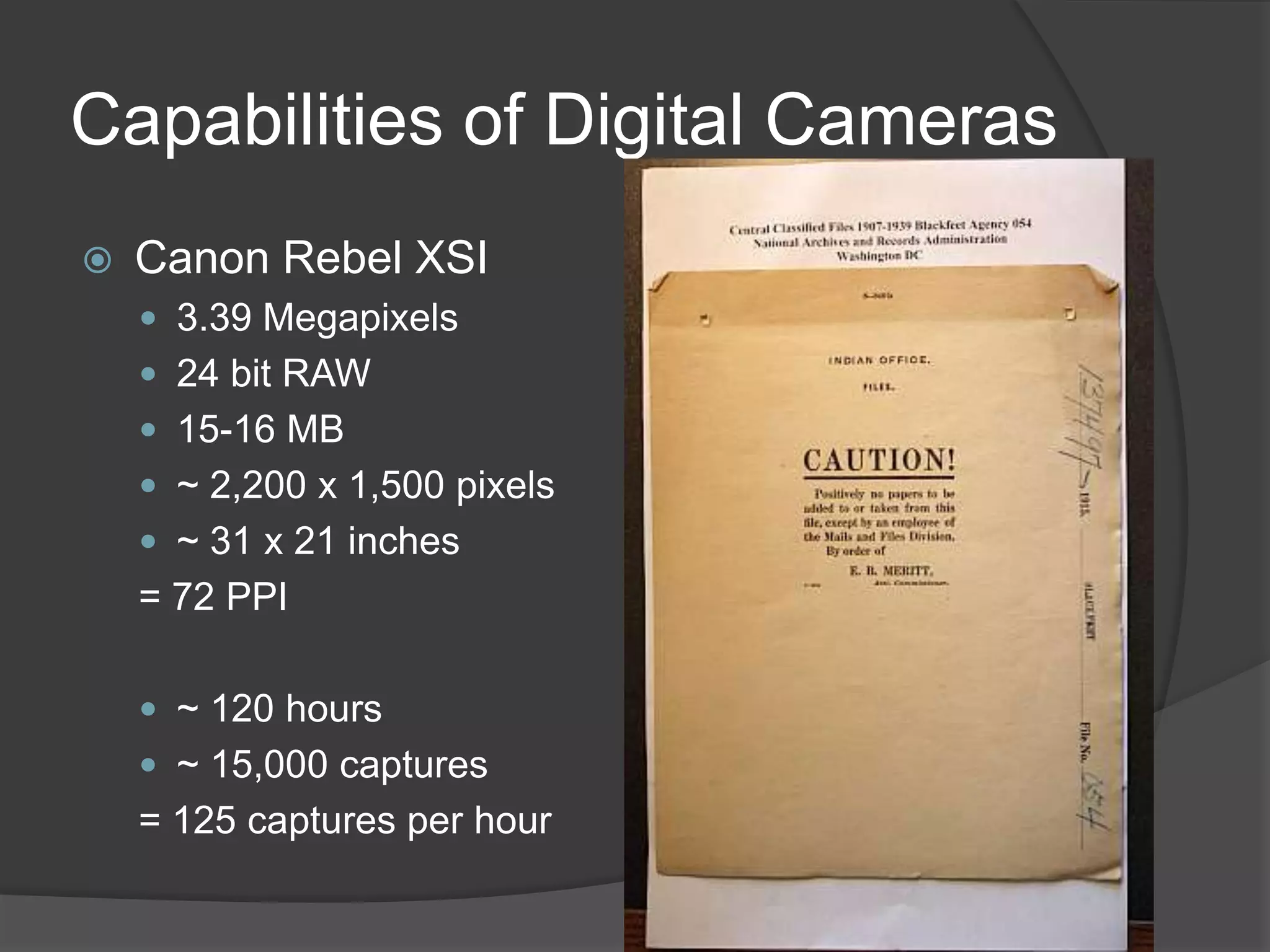 University of Montana Digitization at the National Archives | PPTX