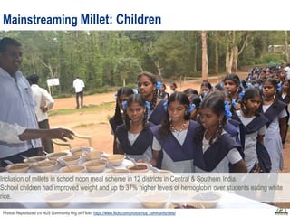 Bringing back millets for human health and the planet's health | PPTX