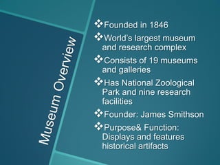 Smithsonian power point | PPTX