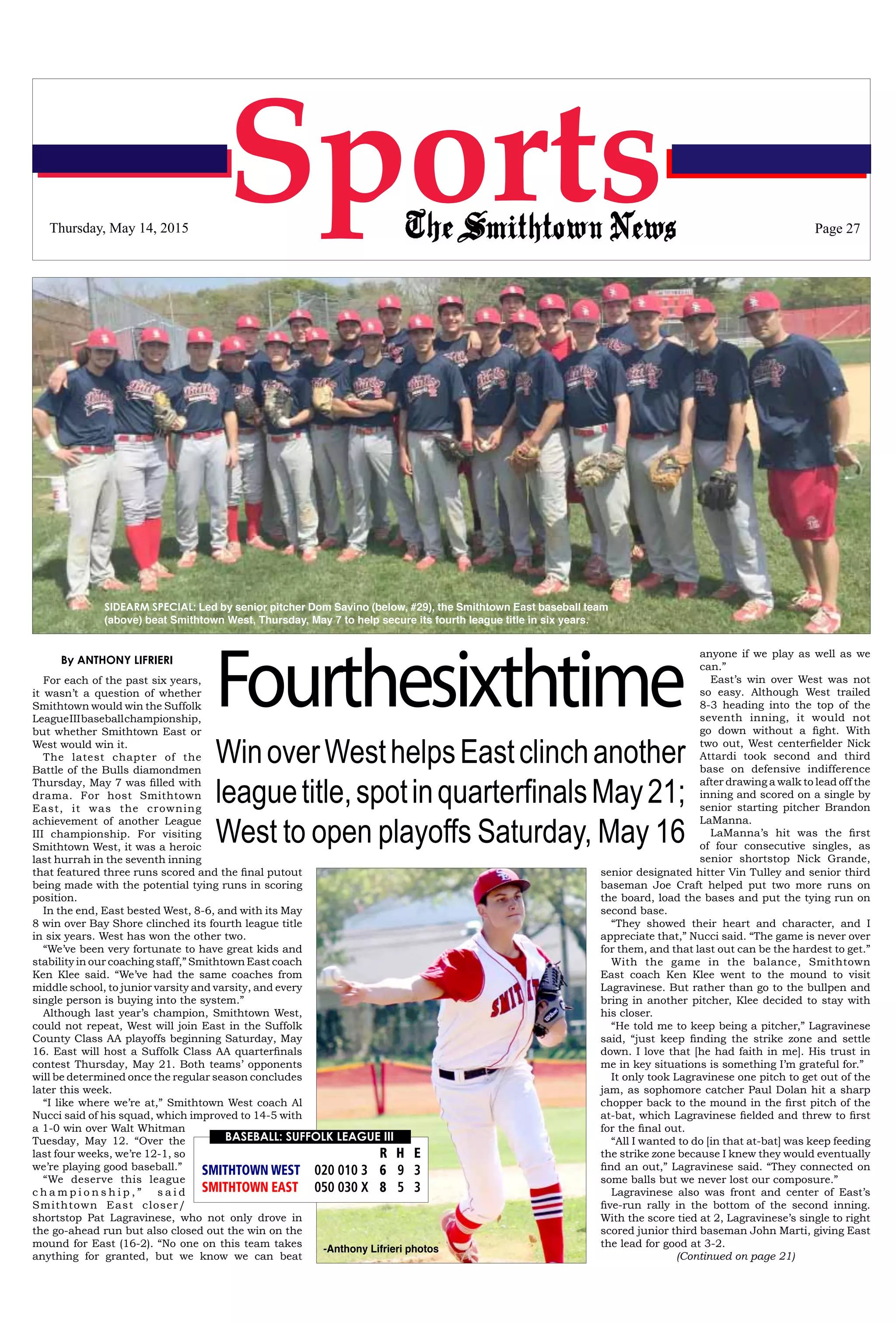 Smithtown news sports 05 14-15 | PDF