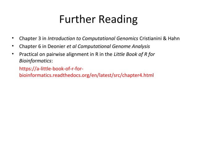 The Smith Waterman Algorithm Ppt