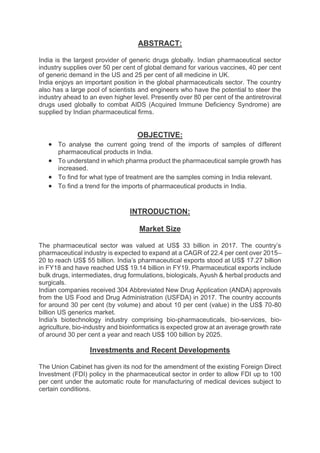 Study of medical and pharmaceutical pproducts - Smit Modi | PDF