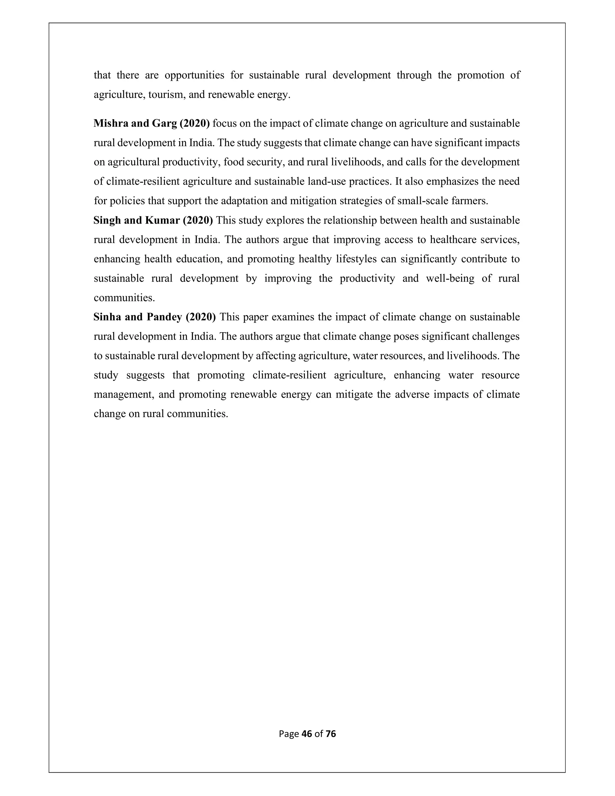 “A STUDY OF SUSTAINABLE RURAL DEVELOPMENT IN INDIA | PDF