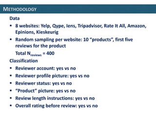 Mental construal in online consumer reviews | PPT