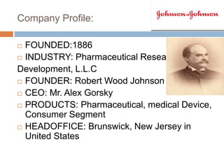 Johnson And Johnson Company