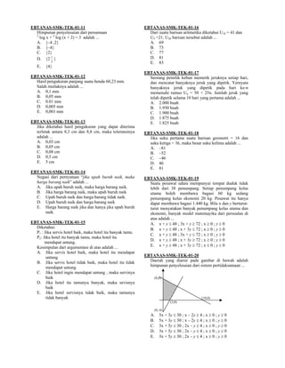 UN Matematika SMK tek-2001 | PDF