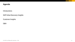 SAP Ariba Discovery 101: An Introductory Class for New Buyer Users | PPTX